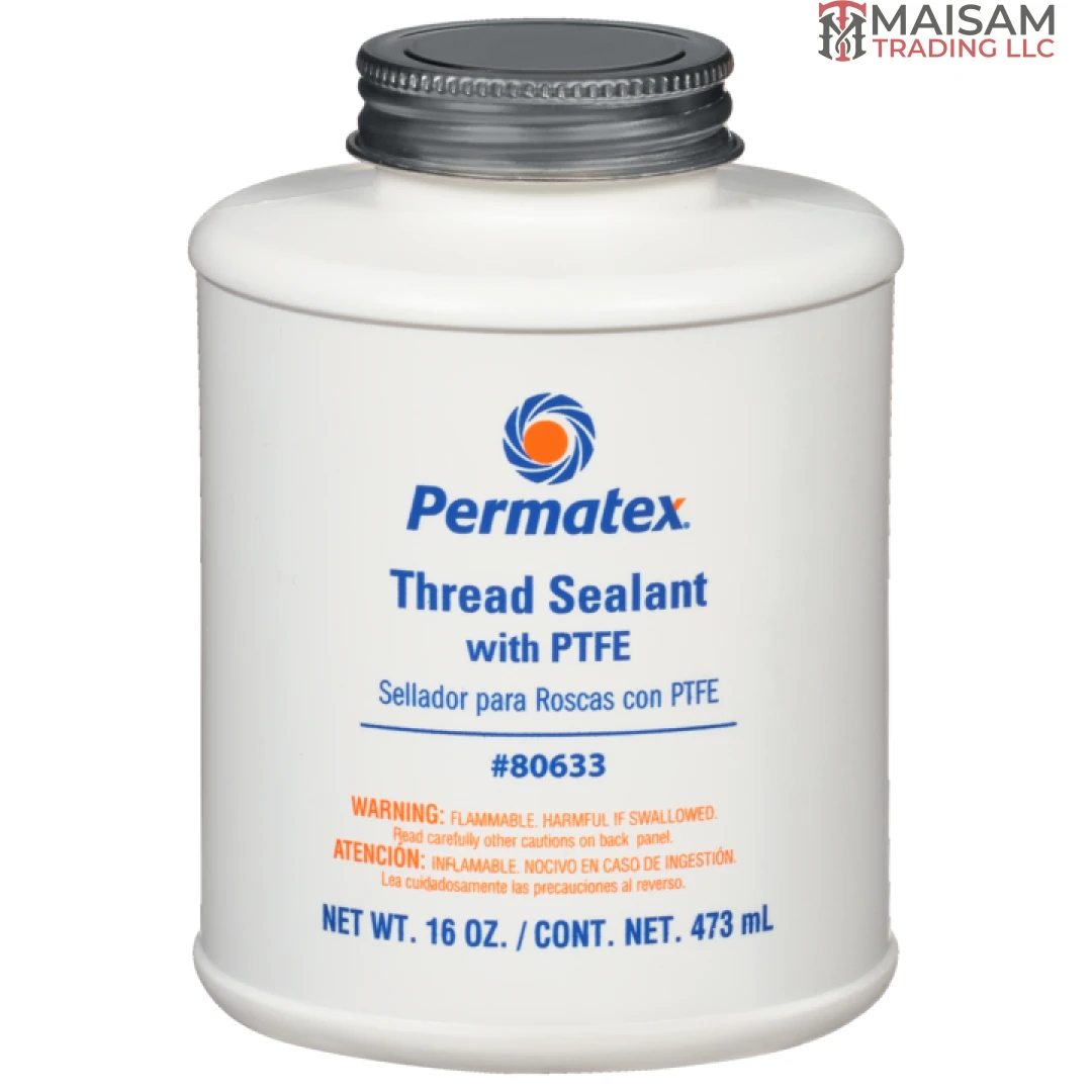 PERMATEX® 80633 THREAD SEALANT WITH PTFE, 16 OZ - MAISAM TRADING LLC